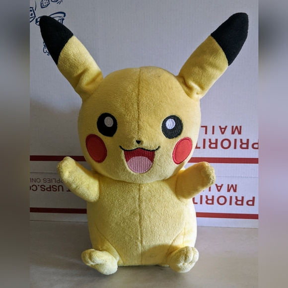 Pokemon | Toys | Pokemon Pikachu Talking Light Up Power Plush | Poshmark